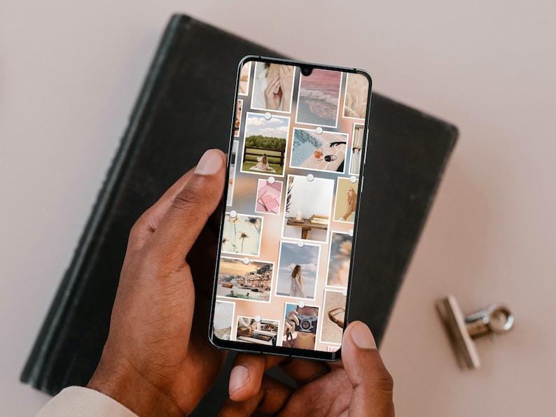 Phone Wallpaper Vision Board, Canva Template, Vision Board Lockscreen ...