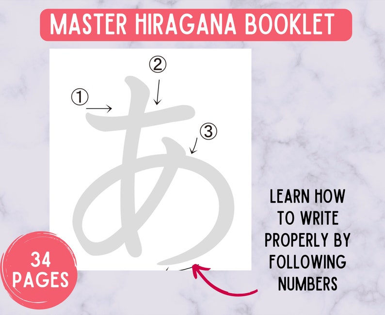 Master HIRAGANA Booklet and Your Name in Hiragana and Katakana Bundle ...