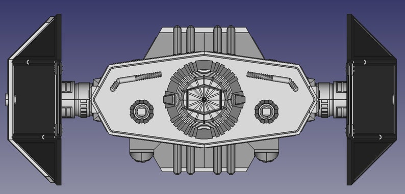 TIE Scimitar Assault Bomber (3.75" Action Figure Scale) - Etsy