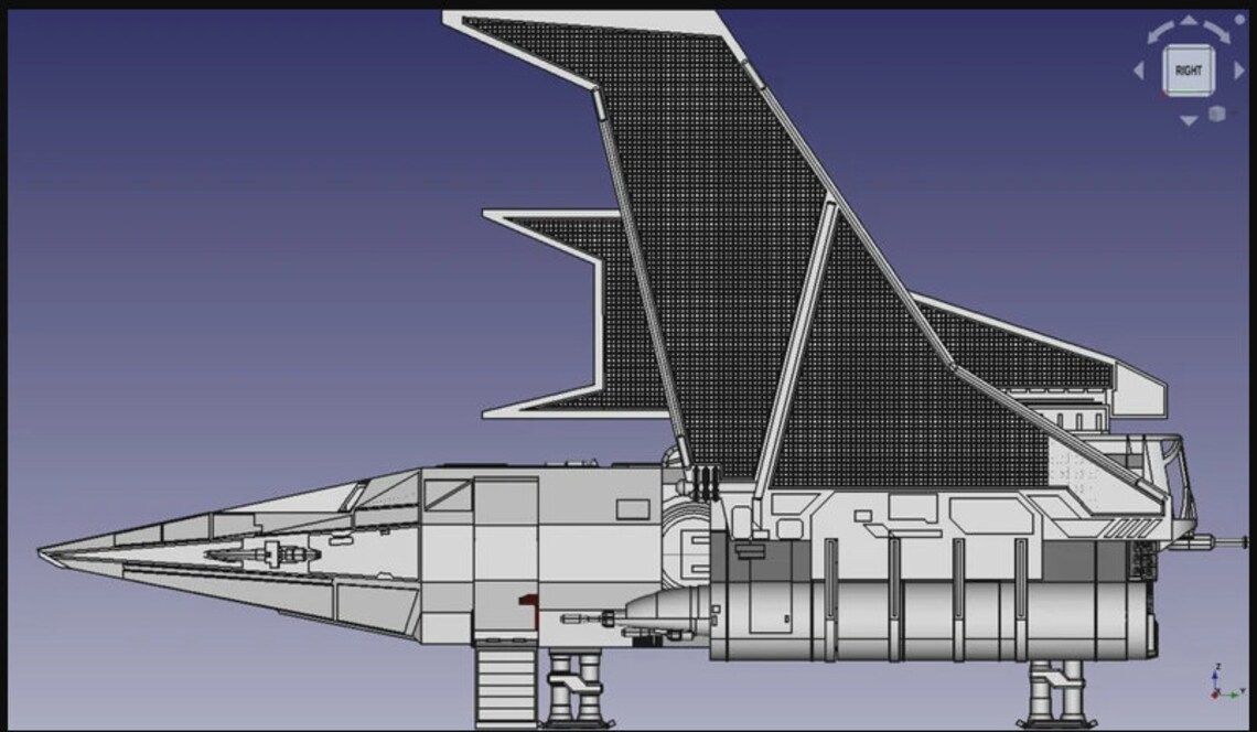 Omicron Class Shuttle "havoc Marauder" (3.75" Action Figure Scale) - Etsy