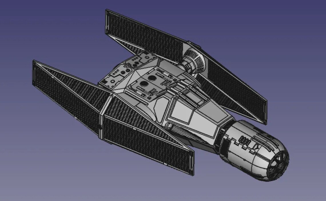 TIE Scimitar Assault Bomber (3.75" Action Figure Scale) - Etsy