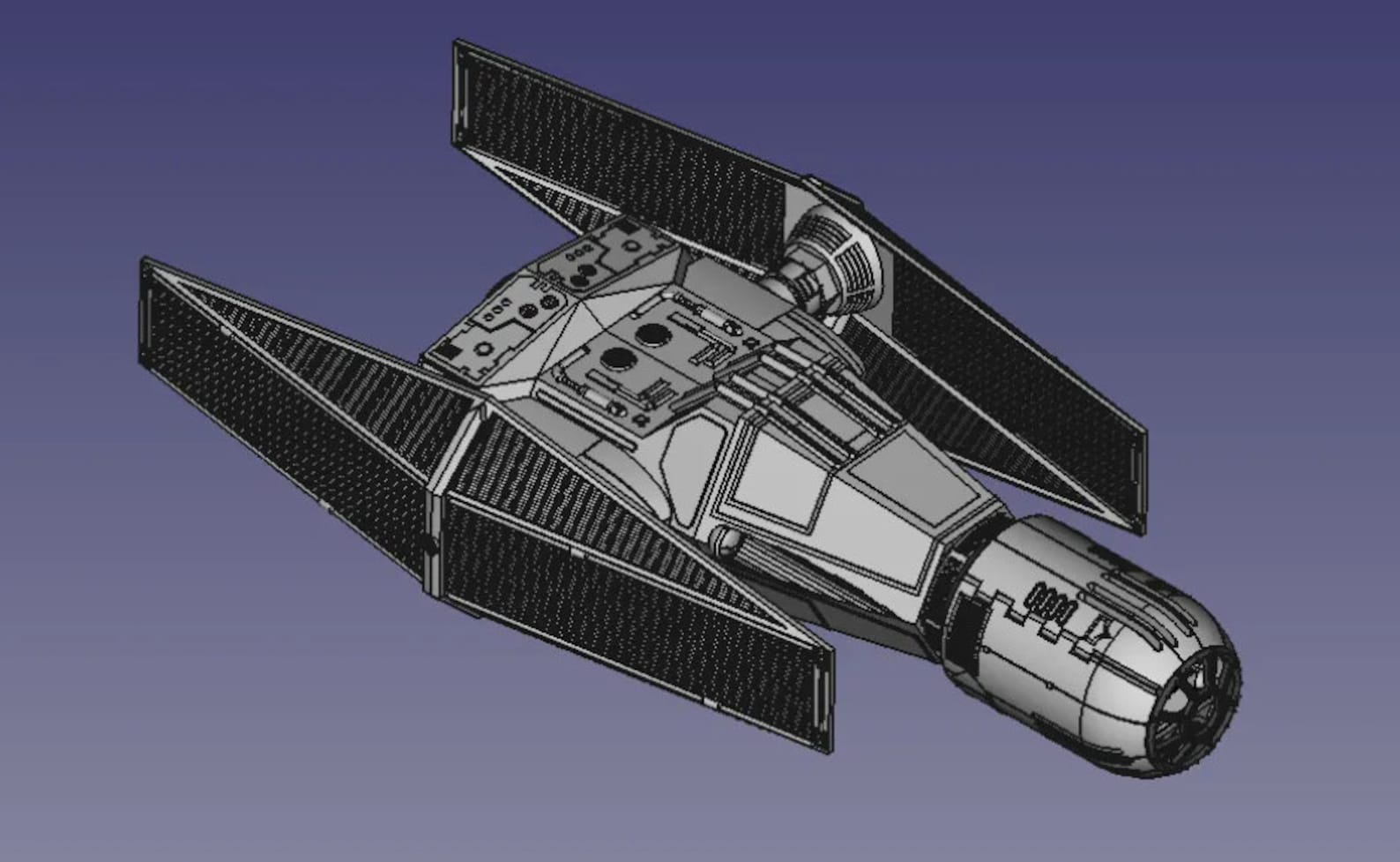 TIE Scimitar Assault Bomber (3.75" Action Figure Scale) - Etsy
