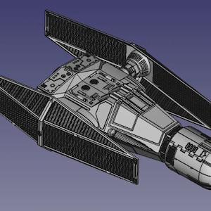 TIE Scimitar Assault Bomber (3.75" Action Figure Scale) - Etsy