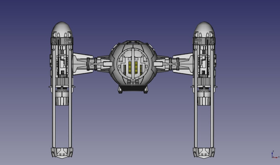 Tye-wing "ugly" Starfighter (3.75” Action Figure Scale) - Unassembled ...