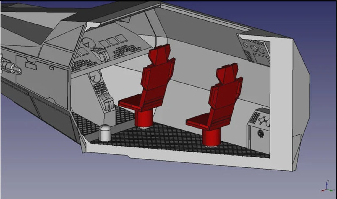 Omicron Class Shuttle "havoc Marauder" (3.75" Action Figure Scale) - Etsy