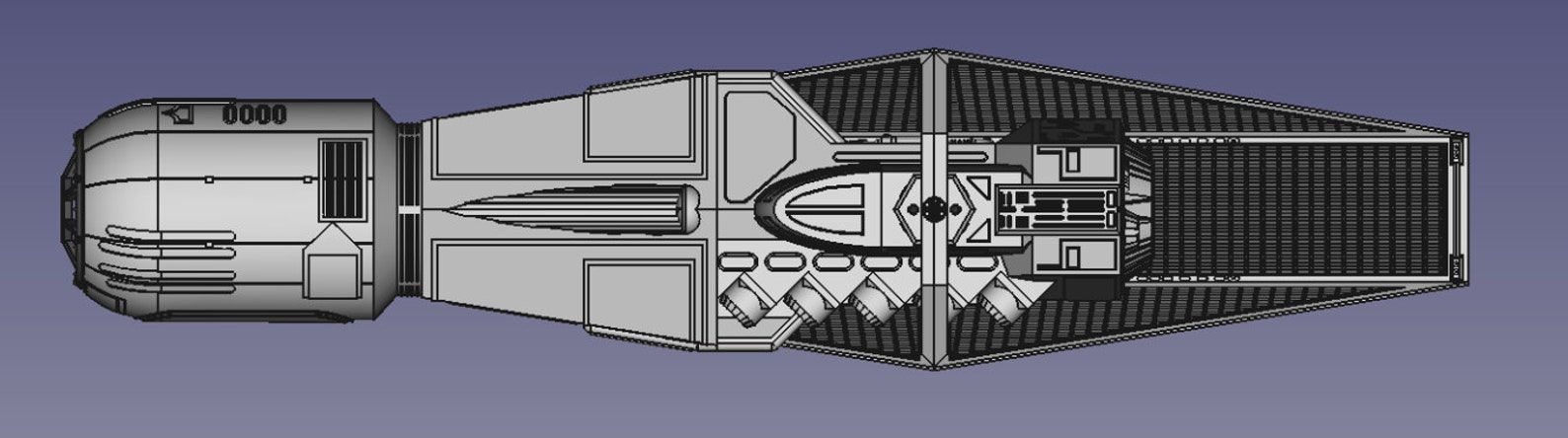 TIE Scimitar Assault Bomber (3.75" Action Figure Scale) - Etsy