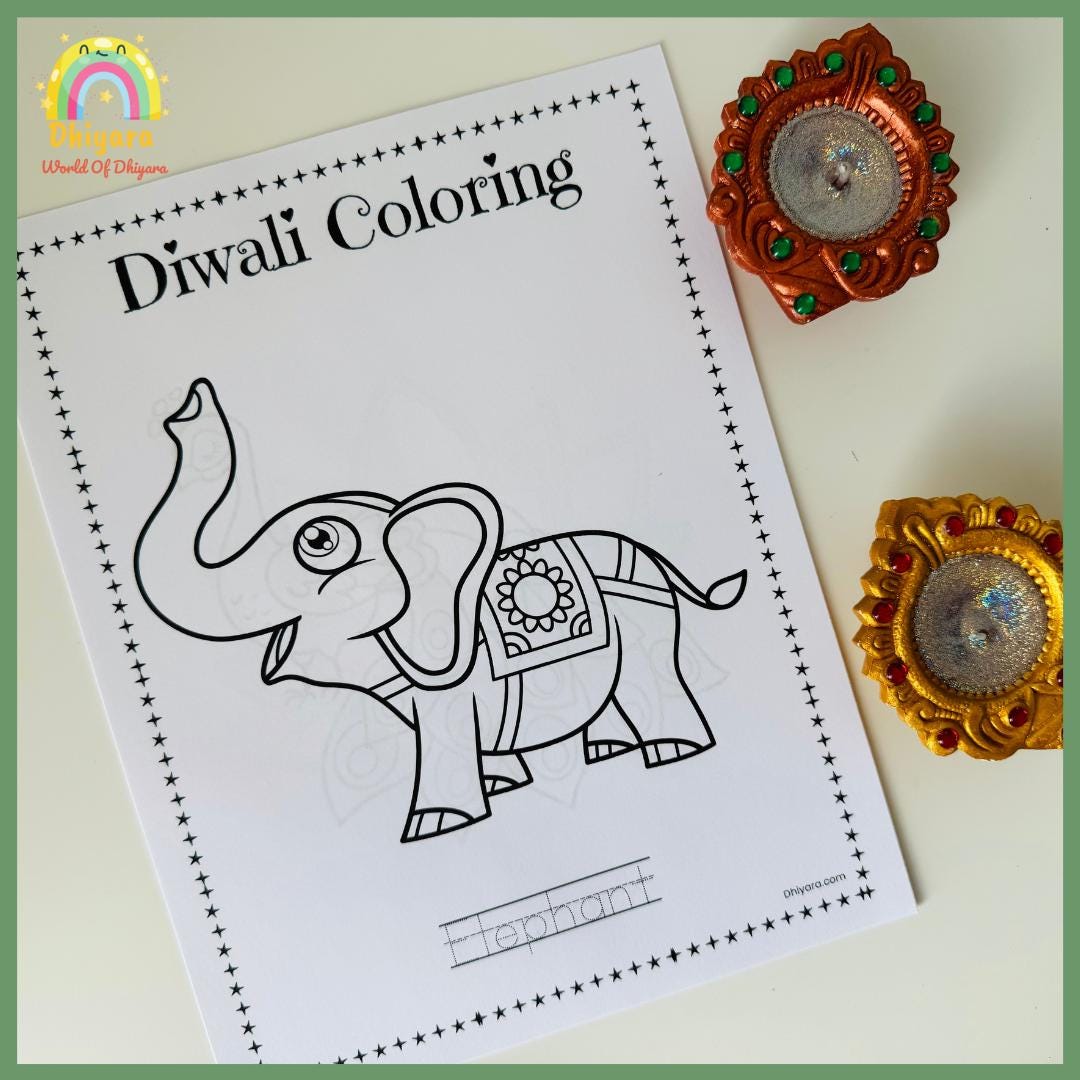 20 Printable Diwali Coloring Pages for Kids | Fun & Educational Diwali ...