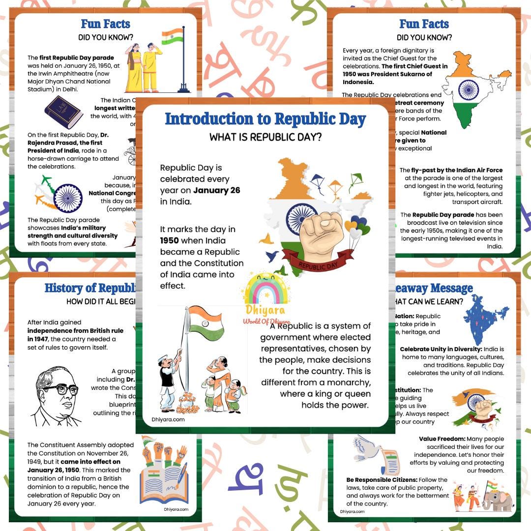 India Republic Day Activity Printable | Fun & Interactive Learning ...