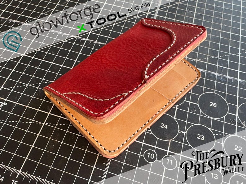 The Prestbury Wallet - Template for Glowforge / Xtool Laser Cutter ...
