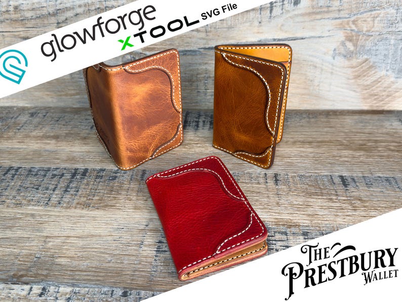 The Prestbury Wallet - Template for Glowforge / Xtool Laser Cutter ...