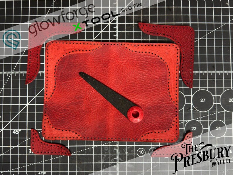 The Prestbury Wallet - Template for Glowforge / Xtool Laser Cutter ...
