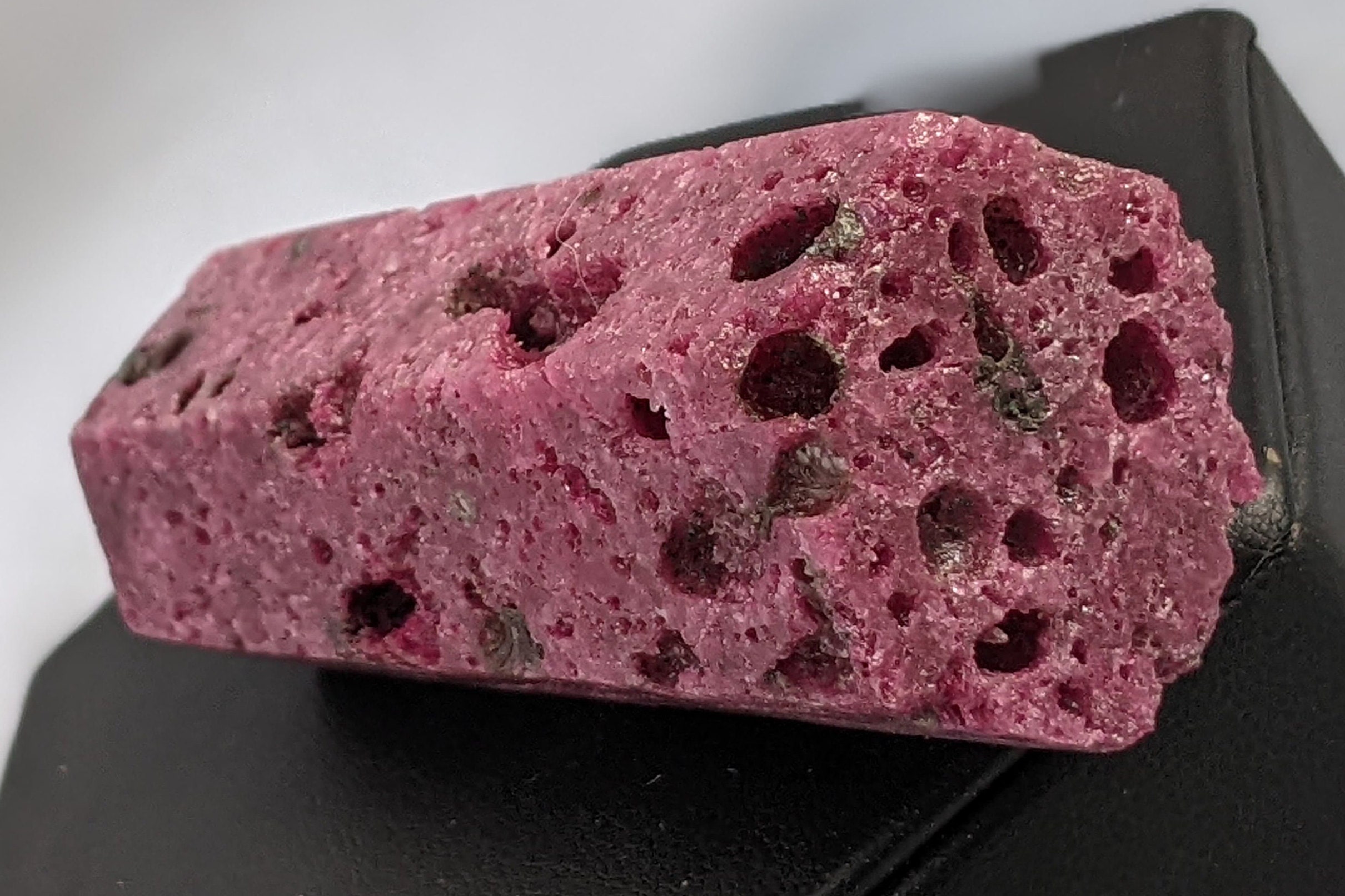 Honeycomb Ruby Point, Ruby Tower, Honeycomb Ruby, Ruby Decor, Gift for ...