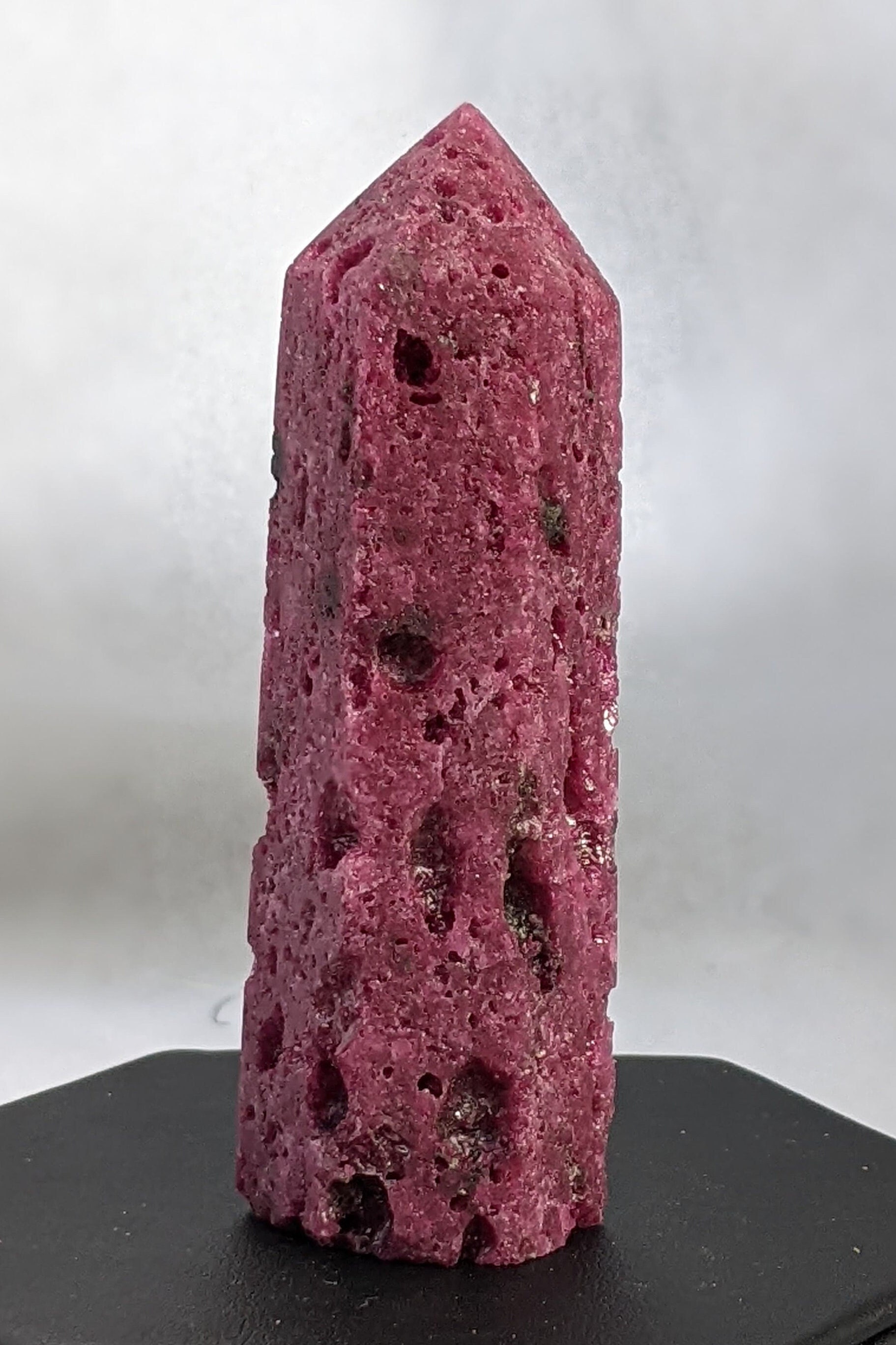 Honeycomb Ruby Point, Ruby Tower, Honeycomb Ruby, Ruby Decor, Gift for ...