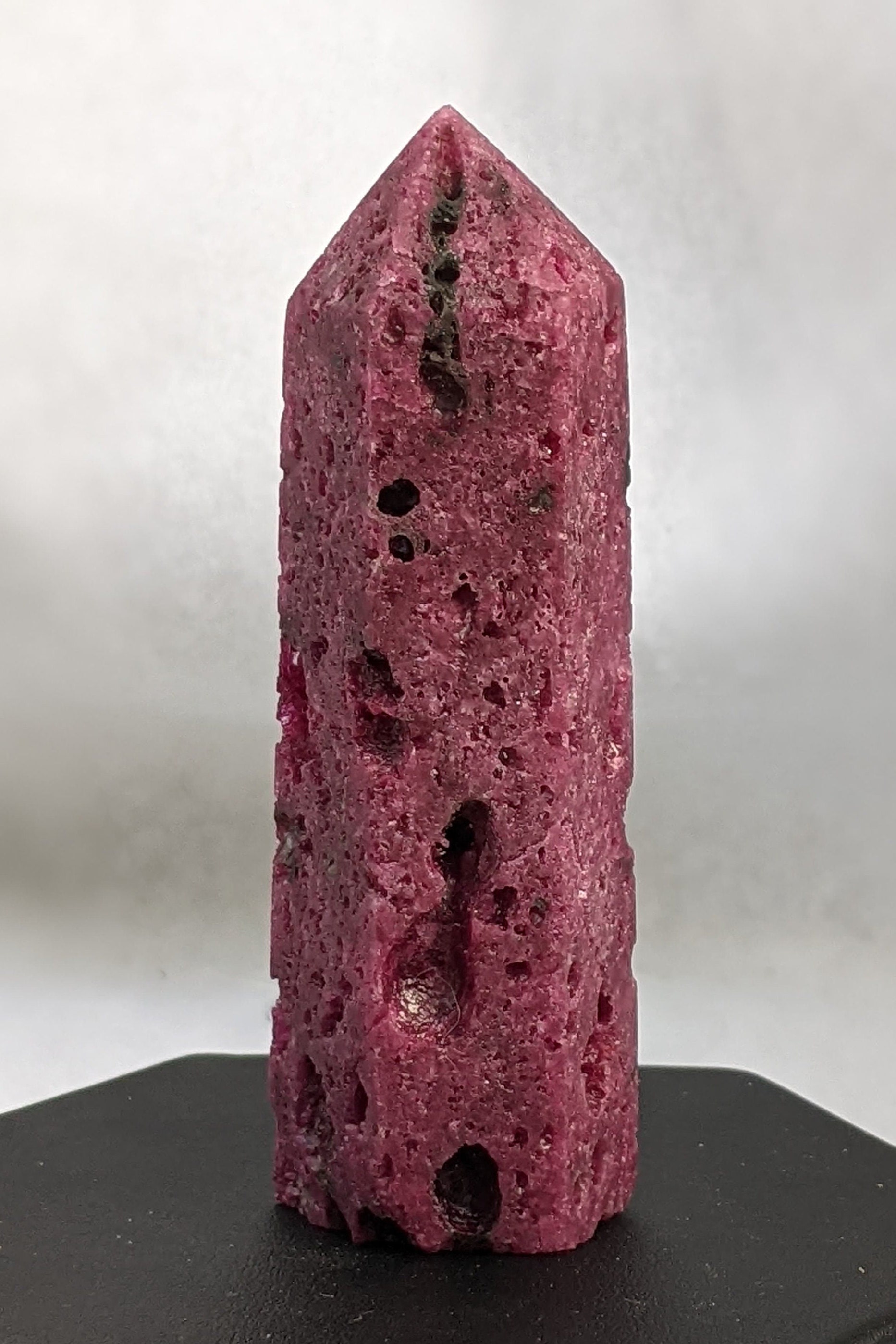 Honeycomb Ruby Point, Ruby Tower, Honeycomb Ruby, Ruby Decor, Gift for ...