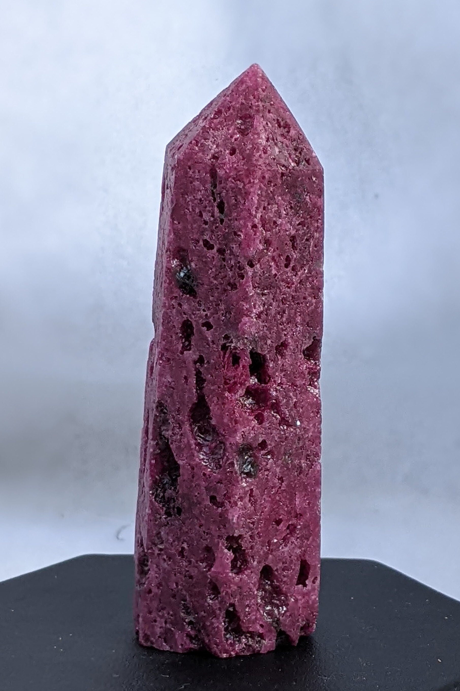 Honeycomb Ruby Point, Ruby Tower, Honeycomb Ruby, Ruby Decor, Gift for ...