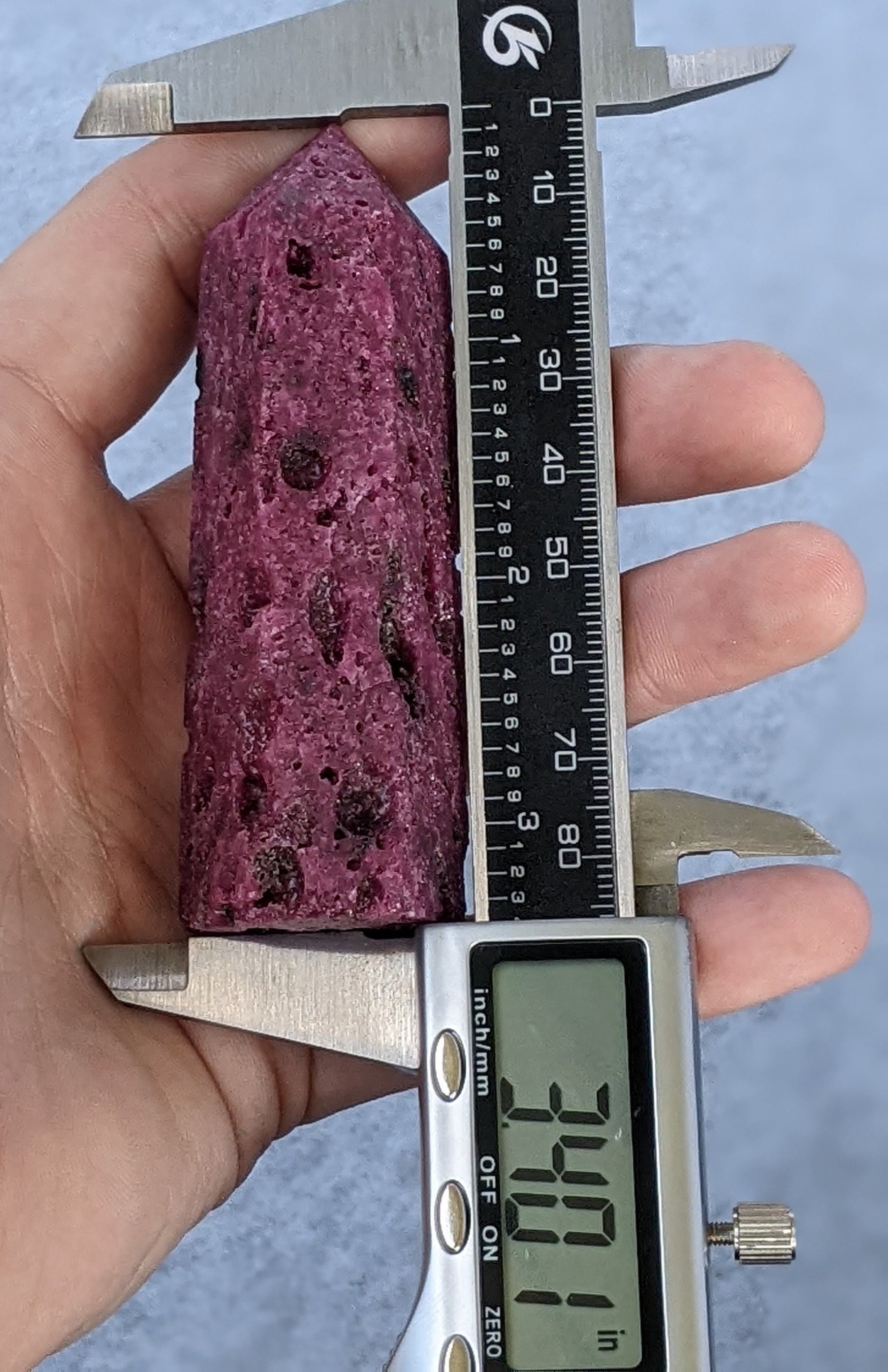 Honeycomb Ruby Point, Ruby Tower, Honeycomb Ruby, Ruby Decor, Gift for ...