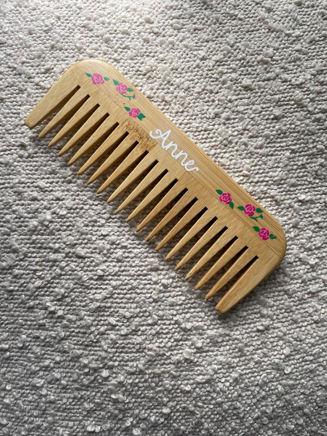 Custom Wide Tooth Comb | Personalized Christmas | Handwritten ...
