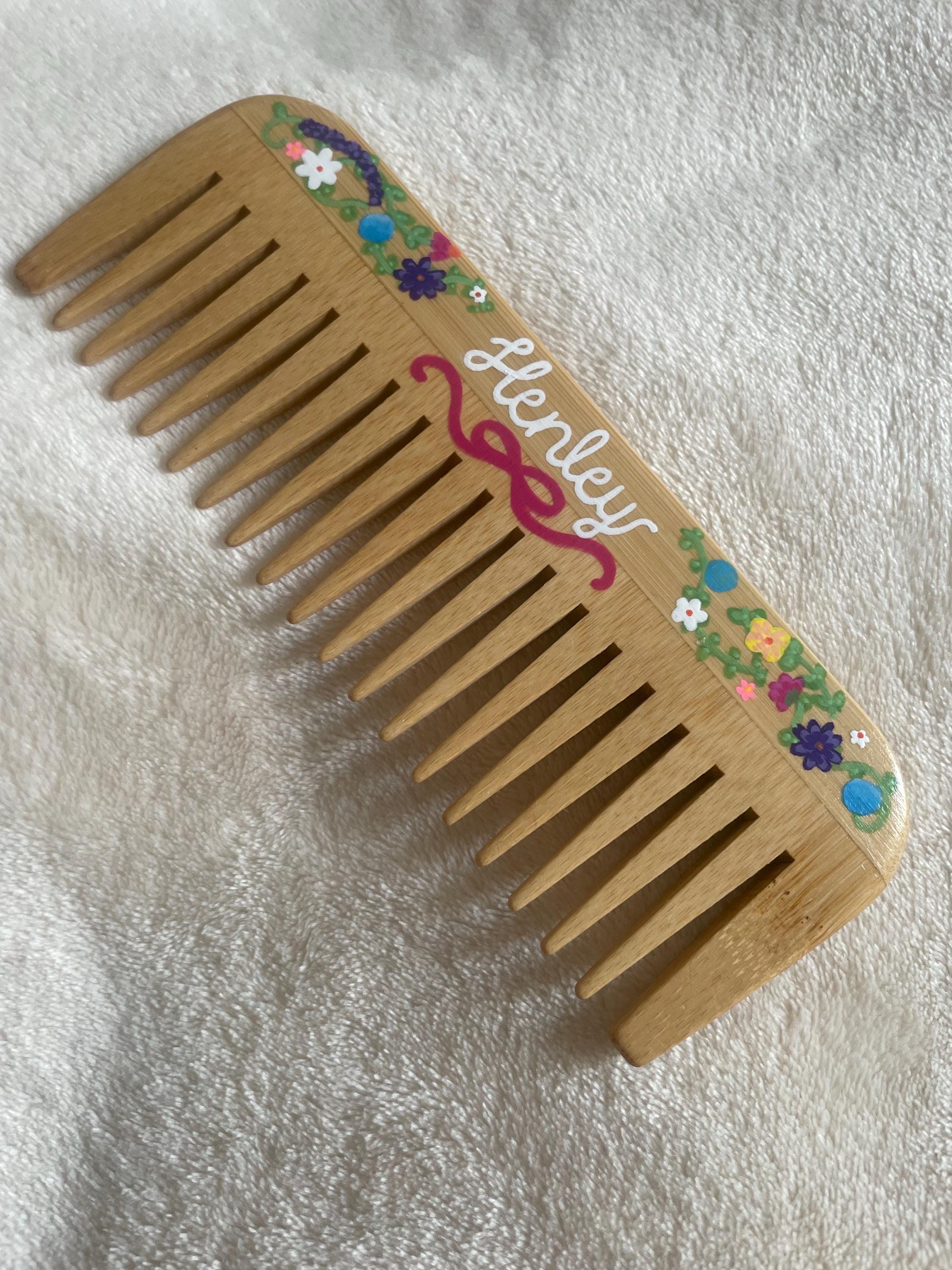 Custom Wide Tooth Comb | Personalized Christmas | Handwritten ...