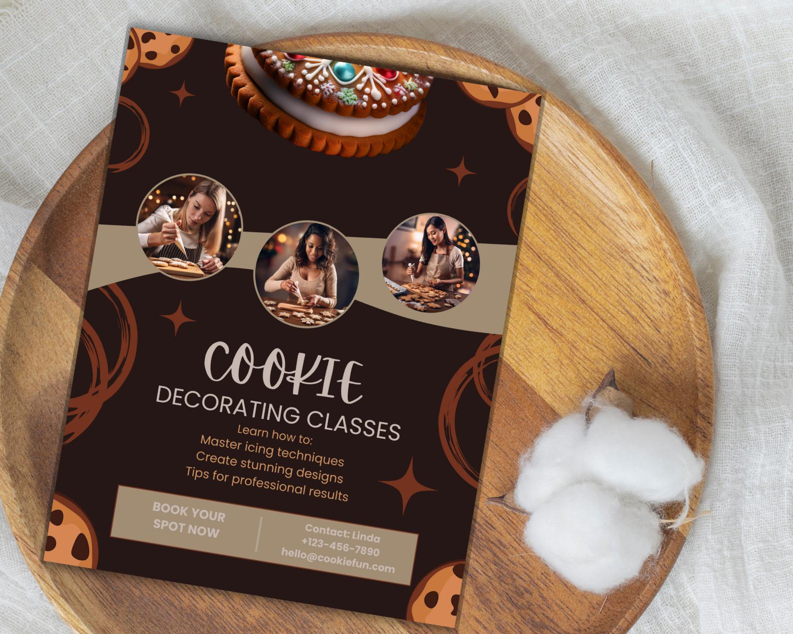 Editable Cookie Decorating Classes Flyer Template (printable) - Etsy