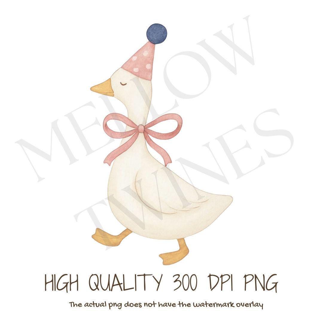 Silly Goose PNG, Pink Bow Goose Clipart (digital Download) - Etsy