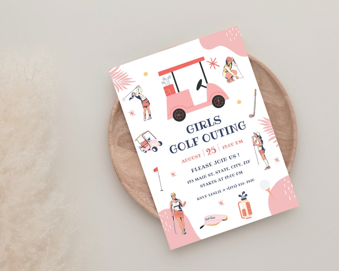 EDITABLE Girls Golf Outing Flyer, Golf Flyer, Girls Golf Flyer, Golf ...