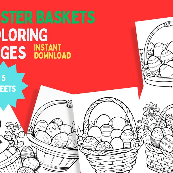 Easter Egg Basket - Etsy