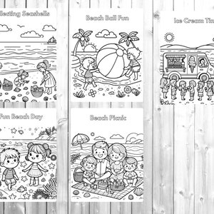 Beach Bliss: 11 Fun Beach Day Coloring Pages| Instant Download | Fun ...