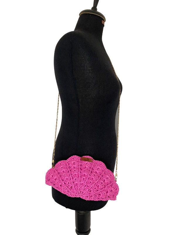 Kybele Handmade Pink Oyster Bag - Etsy