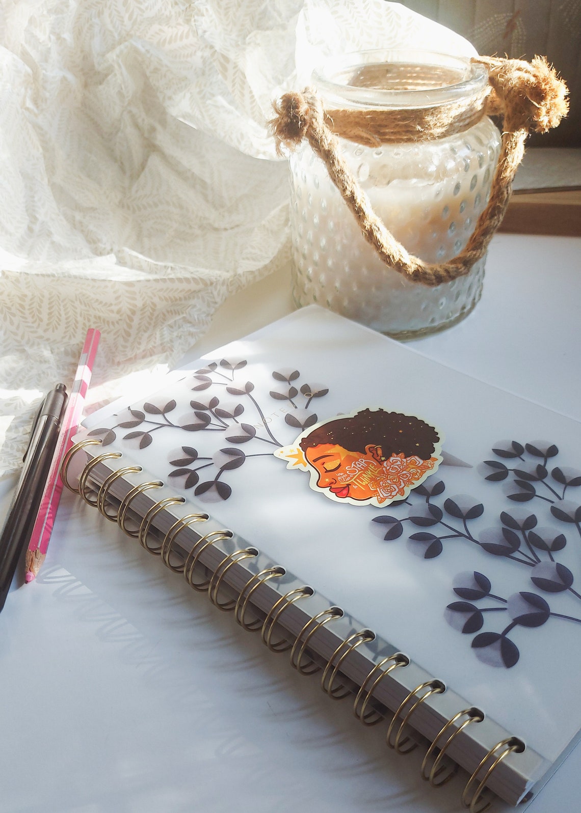 Afro Vinyl Sticker Black Girl Natural Hair Laptop Phone - Etsy