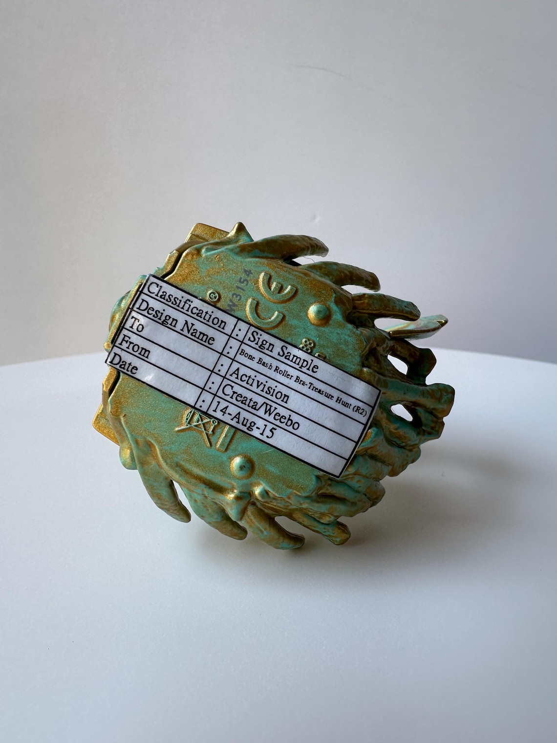 Unreleased Patina Bone Bash Roller Brawl Prototype Rare Skylanders Sign ...