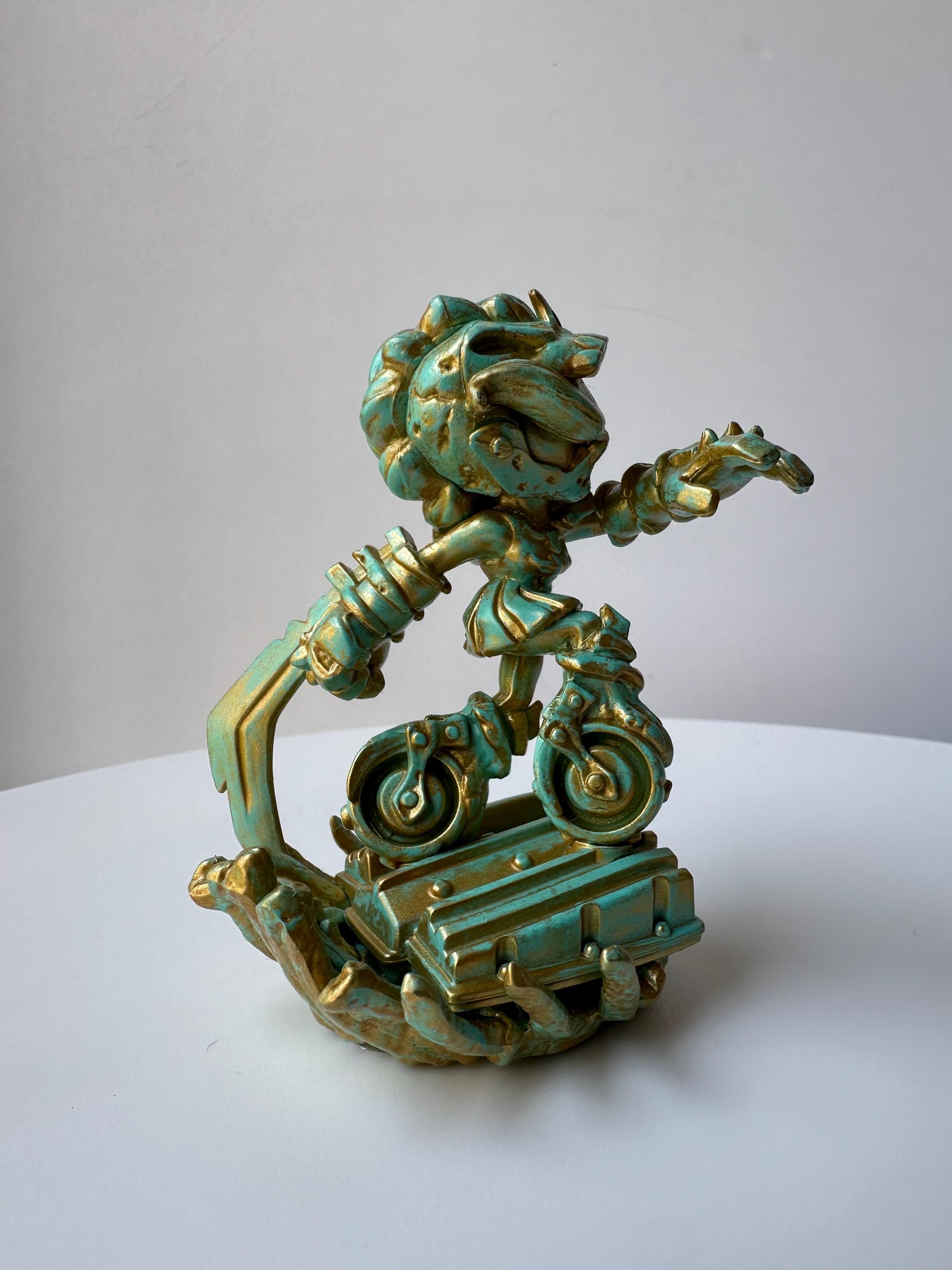 Unreleased Patina Bone Bash Roller Brawl Prototype Rare Skylanders Sign ...