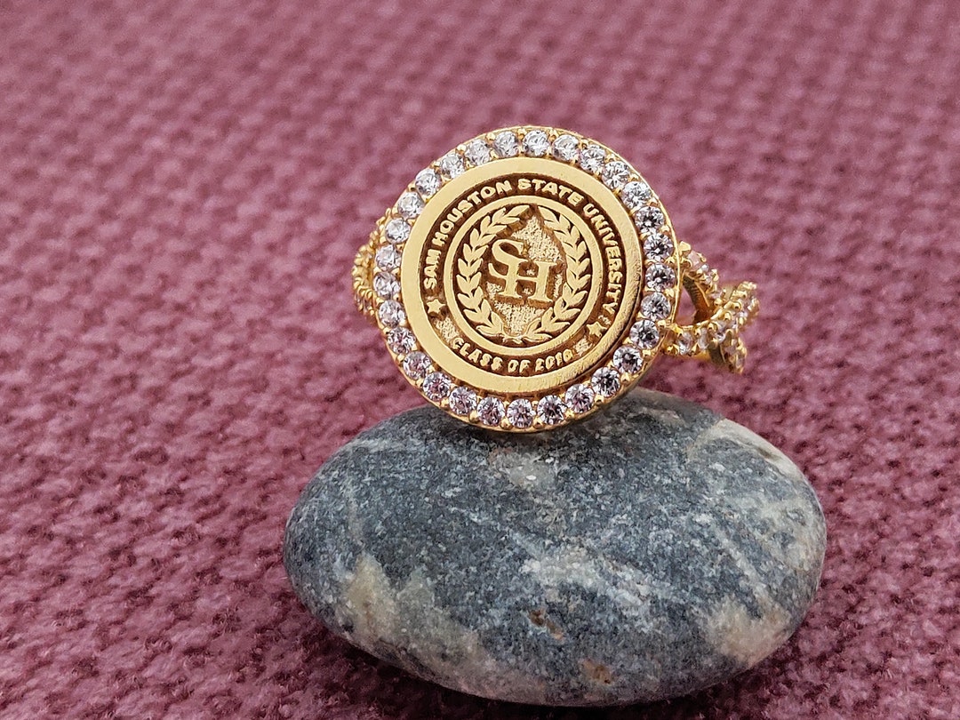 University Graduation Ring,ring With Elegant Stones,family Crest Women ...