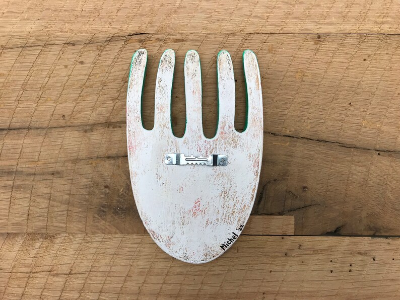 White Salad Fork Face - Etsy