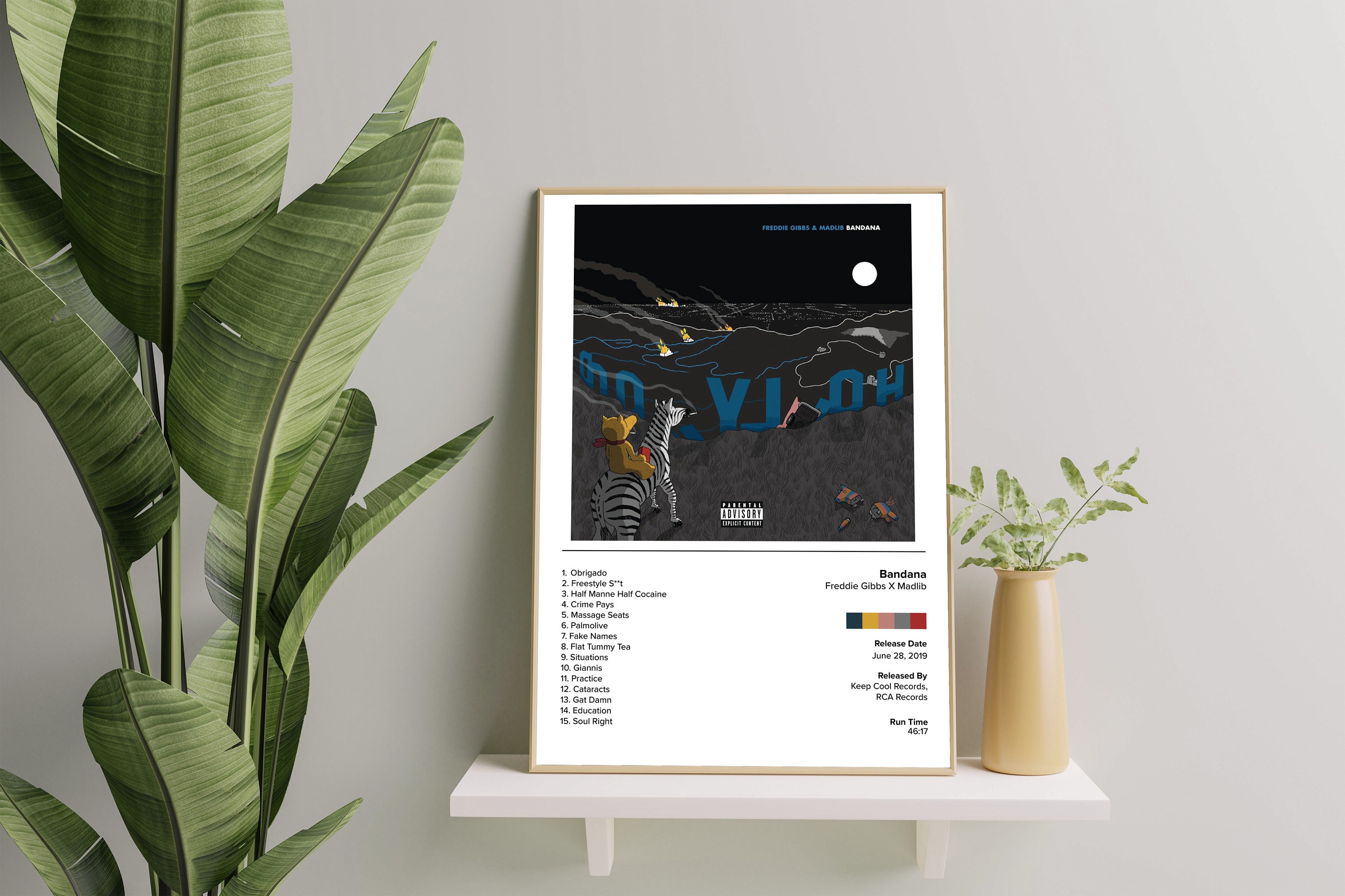 FREDDIE GIBBS Bandana Album Poster Minimalistic - Etsy Australia