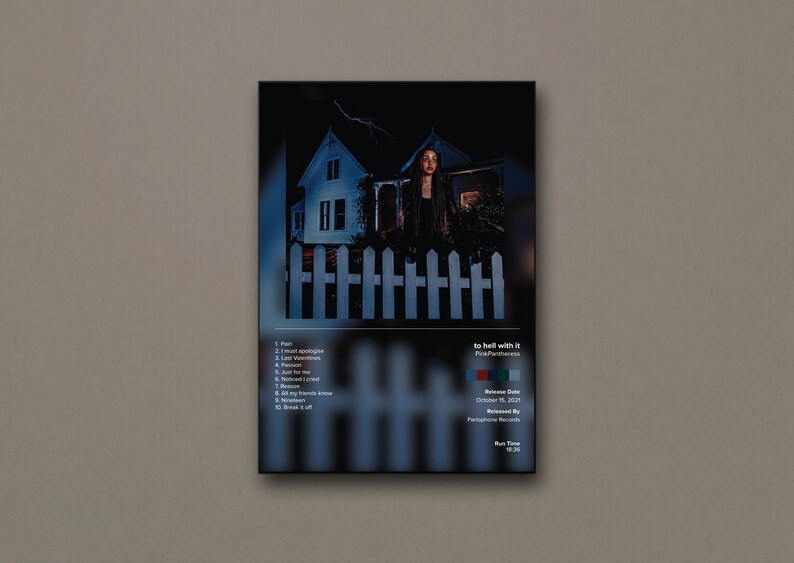 PINK PANTHERESS to Hell With It Album Poster Minimalistic - Etsy Australia