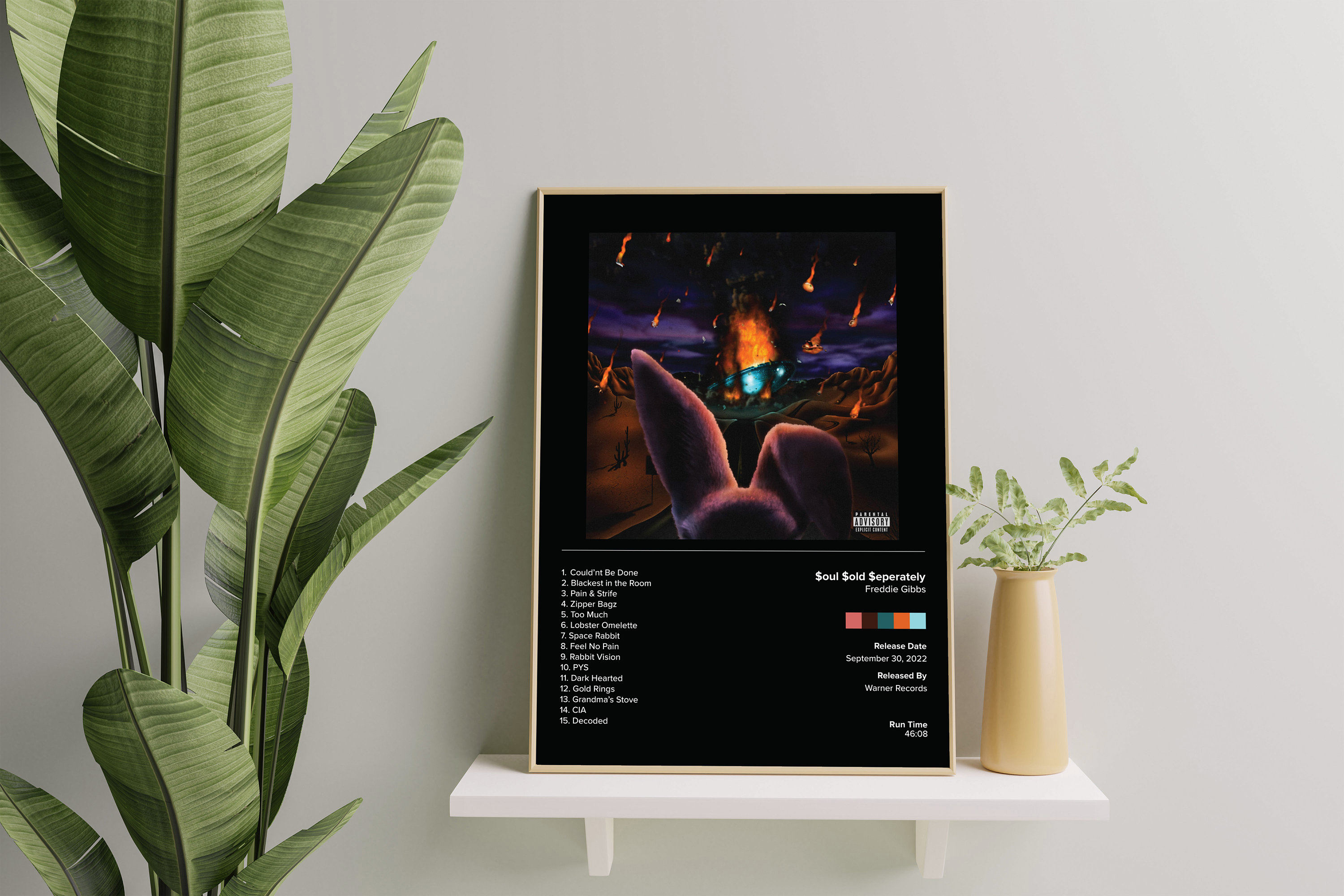 FREDDIE GIBBS Soul Sold Separately Album Poster Minimalistic - Etsy