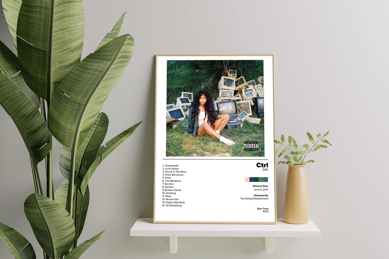 SZA Ctrl Album Poster Minimalistic - Etsy