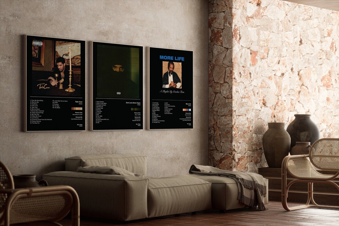 DRAKE BUNDLE Set of 5 Album Poster Minimalistic Take - Etsy