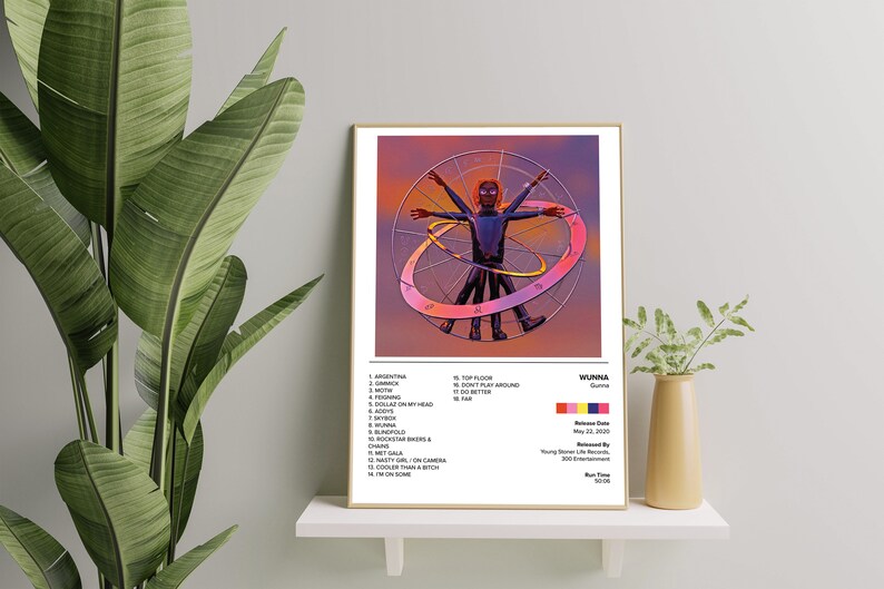 GUNNA WUNNA Album Poster Minimalistic Digital - Etsy
