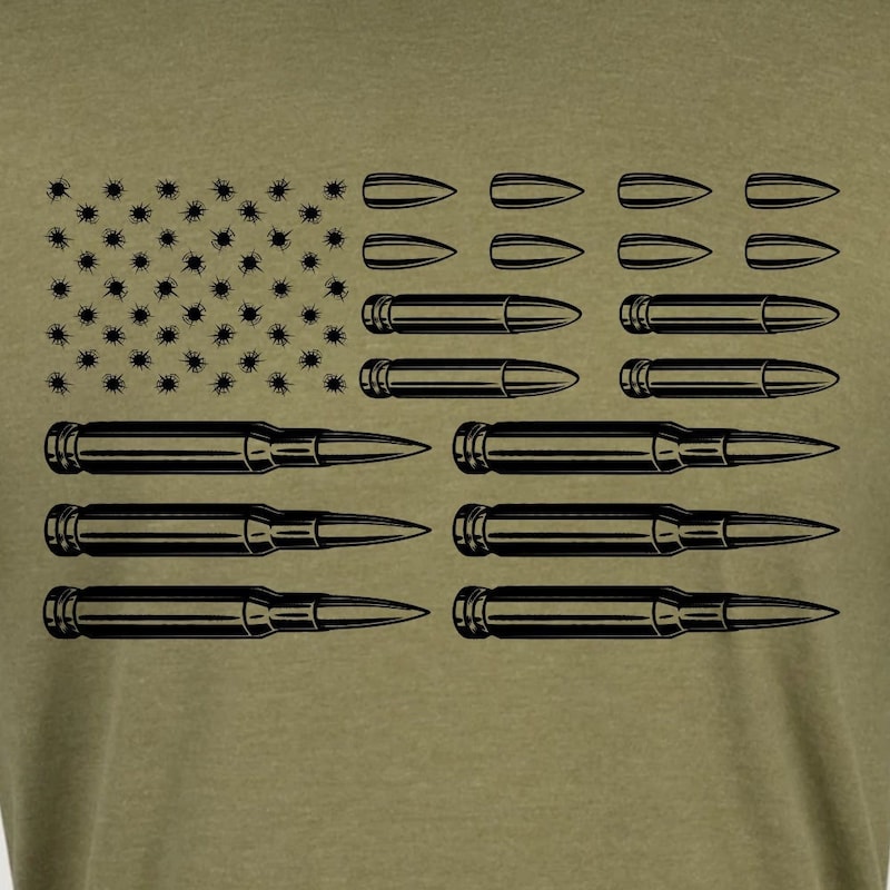 Bullet American Flag - Etsy
