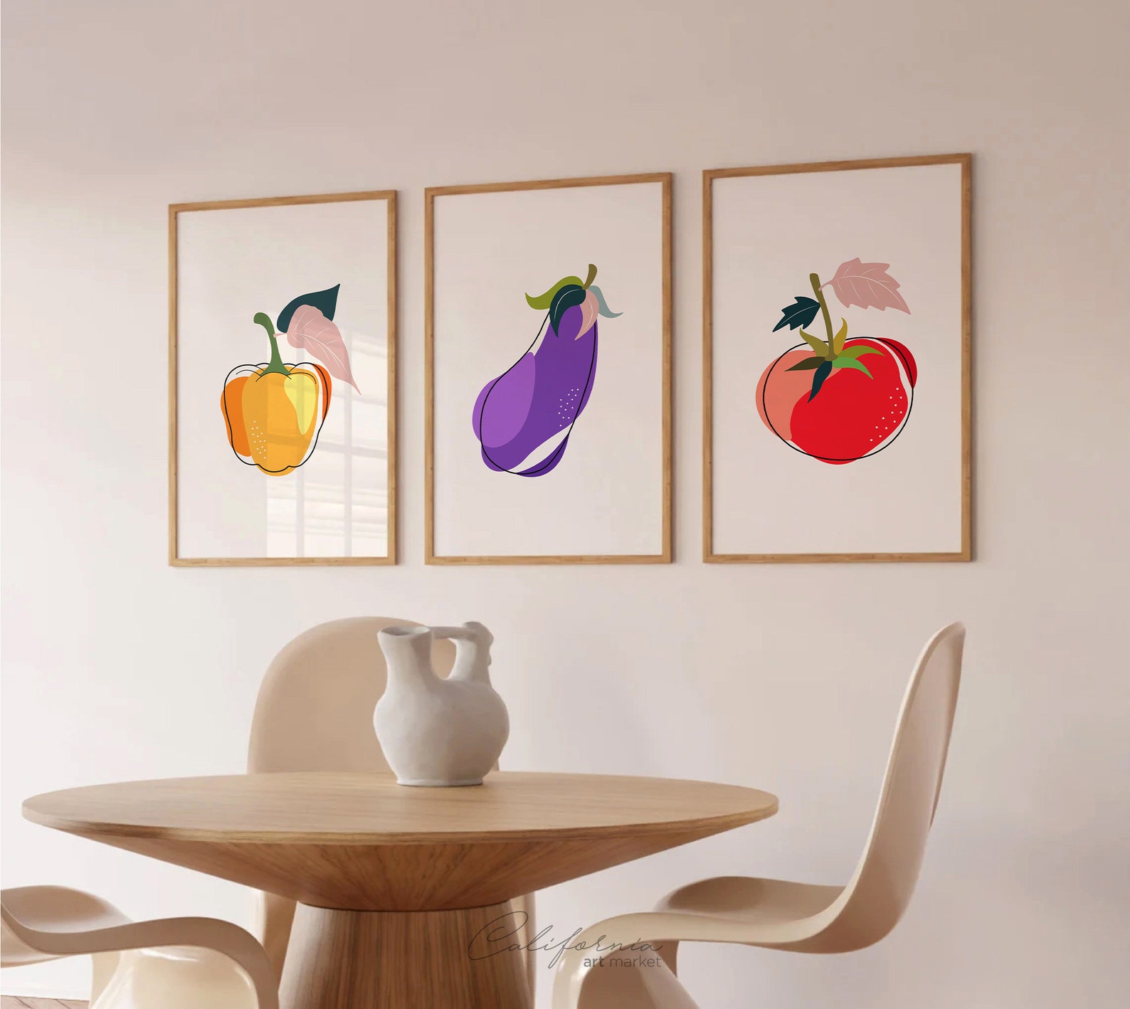 Kitchen Print Set of 6 Food Drink Print Dining Room Print - Etsy