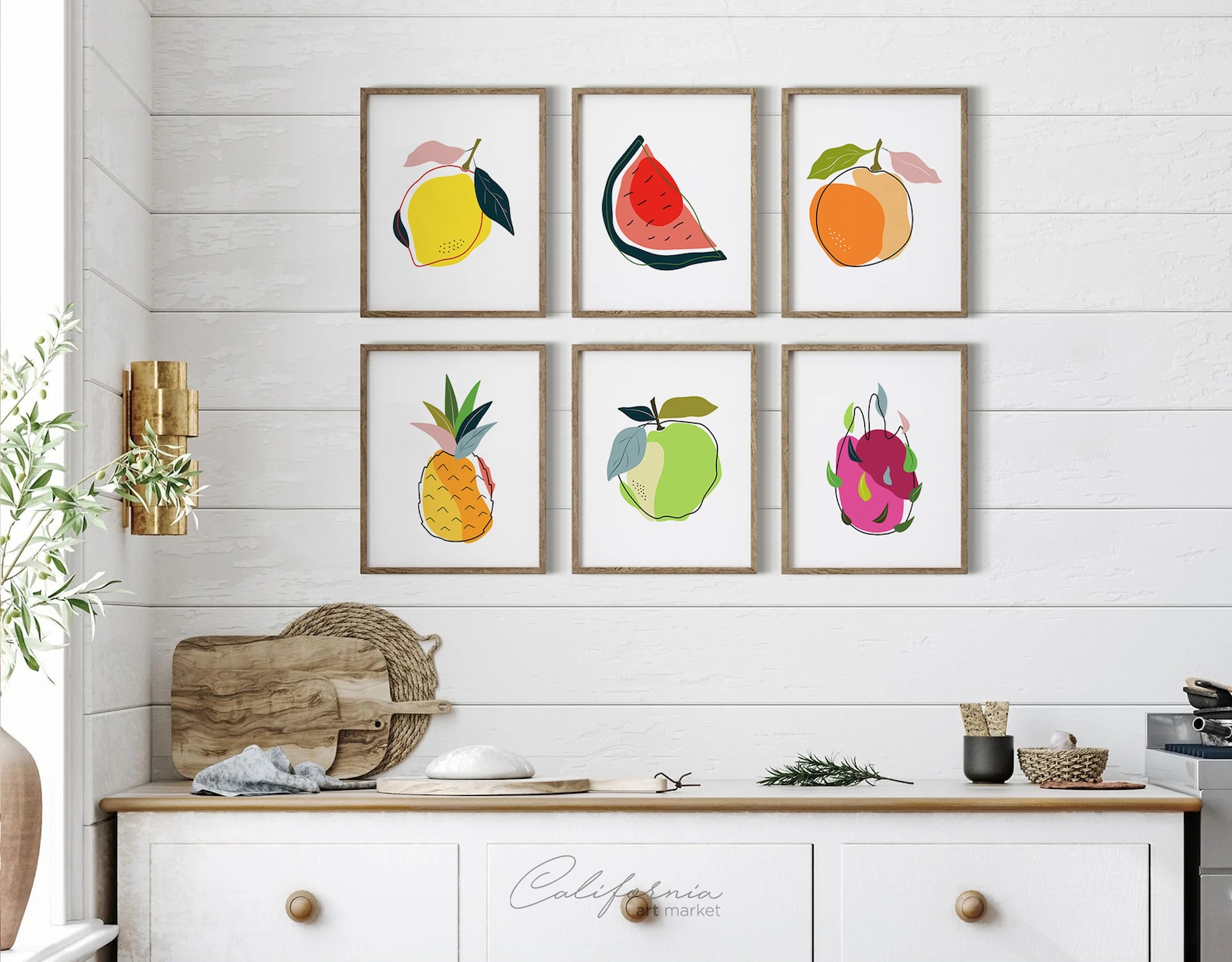 Kitchen Wall Art Set of 6 Kitchen Decor Wall Art Dining Room - Etsy