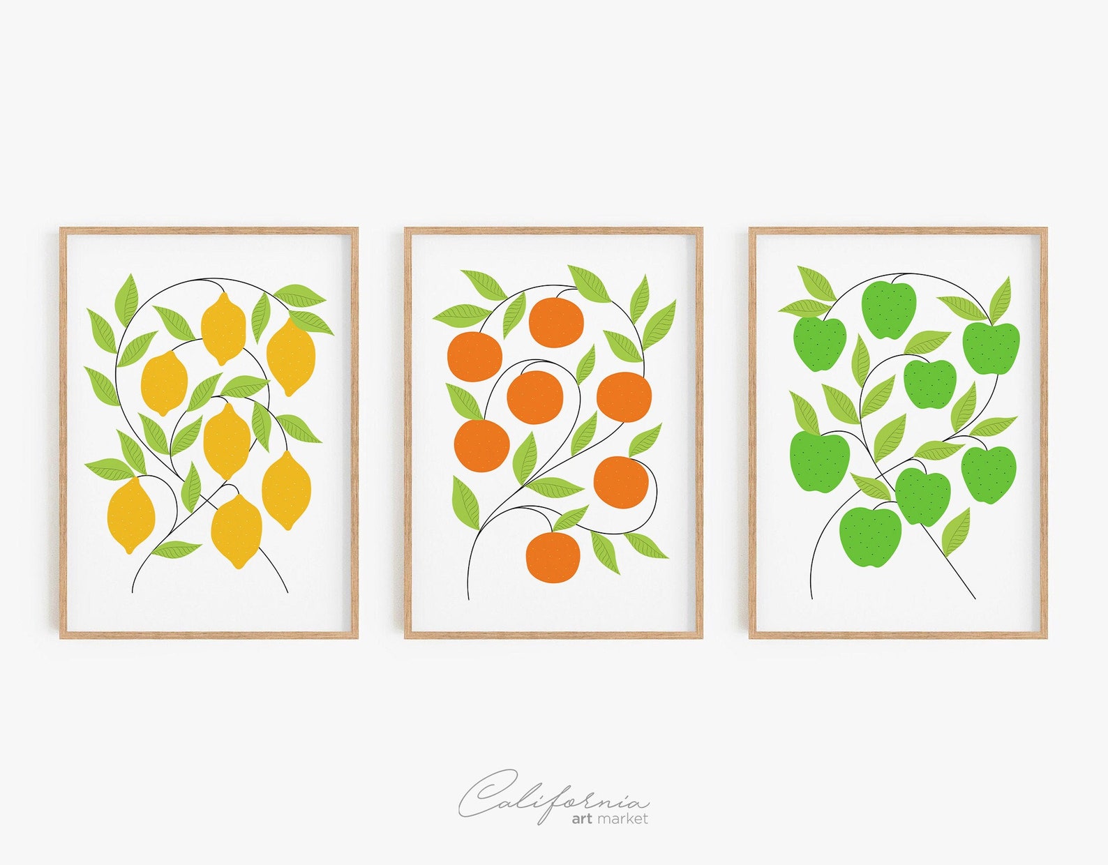 Kitchen Wall Art Set of 3 Kitchen Prints Dining Room Wall - Etsy