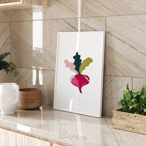 Kitchen Print Set of 6, Food Drink Print, Dining Room Print, Modern ...