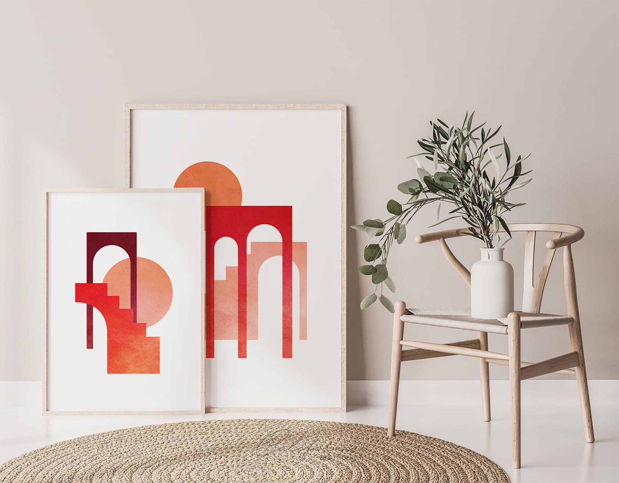 Boho Decor Set of 2 Prints Boho Wall Decor Digital Download - Etsy