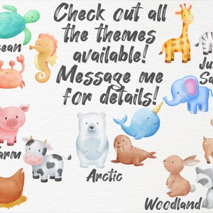 Watercolor Alphabet Classroom Decor, Animal Educational Poster, ABC ...