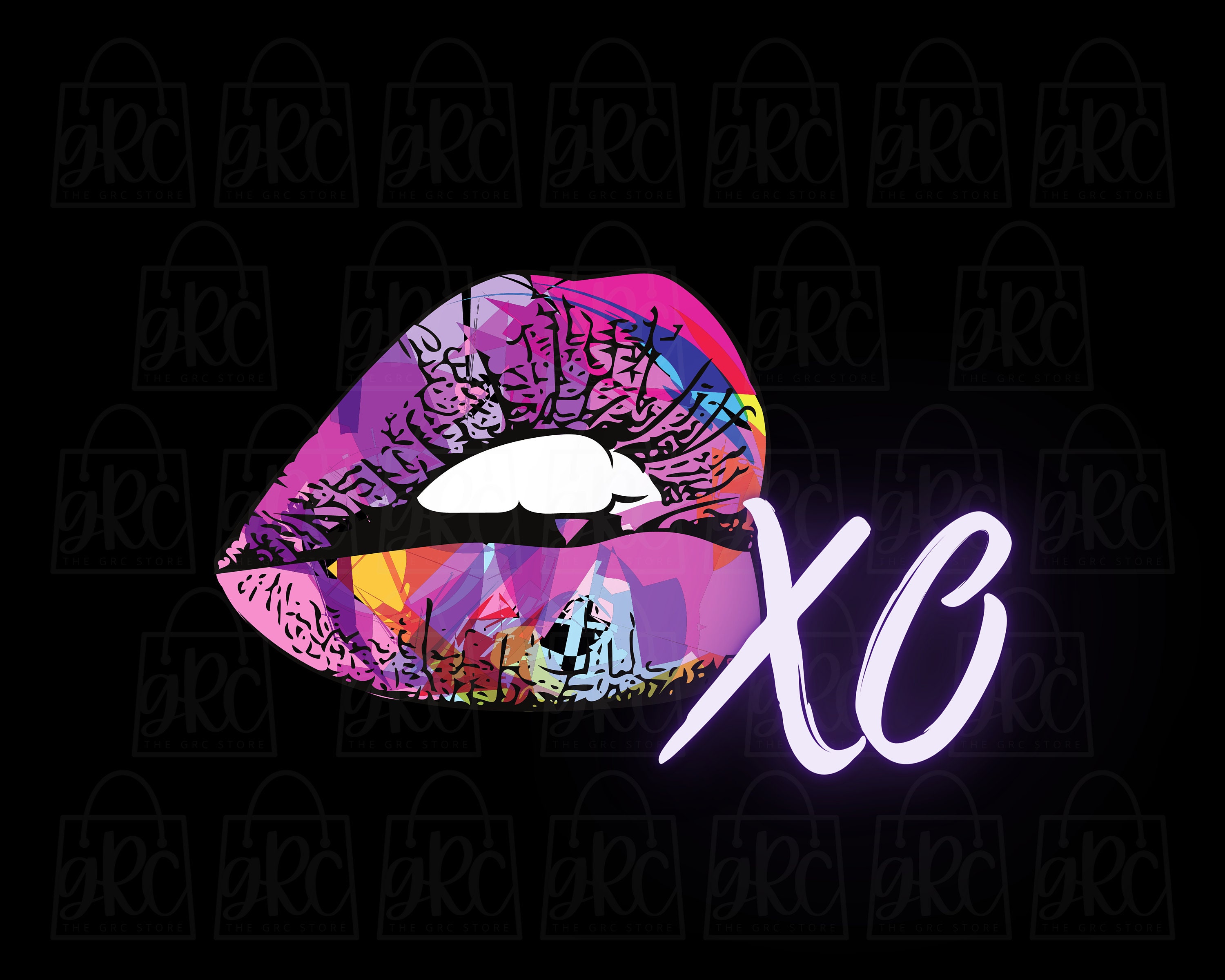 XO Lips Digital File - Etsy