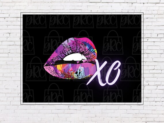 XO Lips Digital File - Etsy
