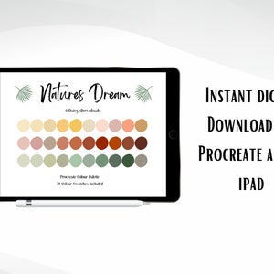 Natures Dream Procreate Colour Palette / Procreate Color Palette/ iPad ...