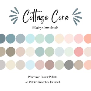 Cottage Core Procreate Colour Palette / Procreate Color Palette/ iPad ...